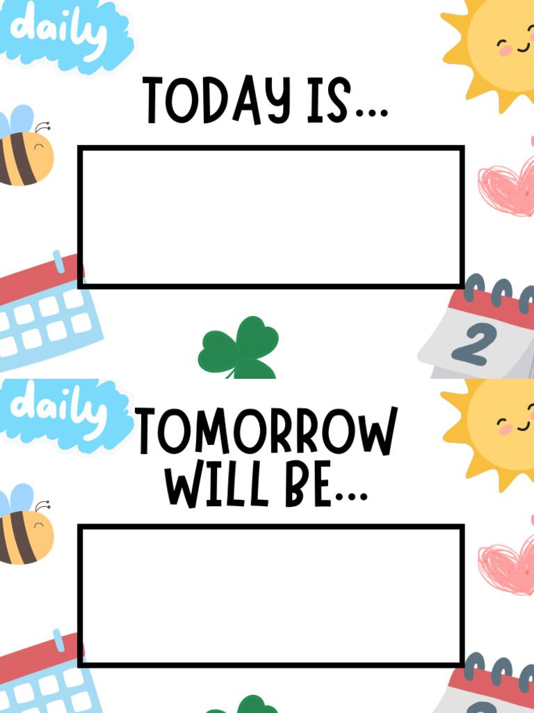 Colorful Days of the Week Circle Time Chart Flashcards | PDF