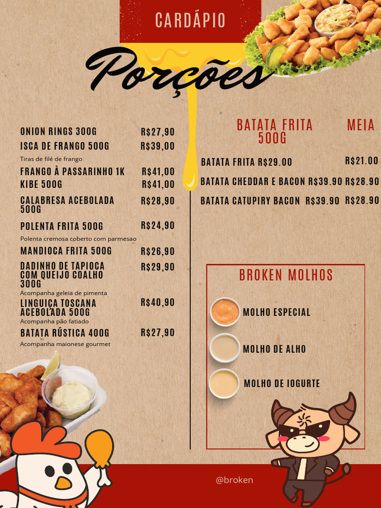 Menu Cardápio Churrascaria Carnes Moderno Vermelho_20241016_154619_0000 ...