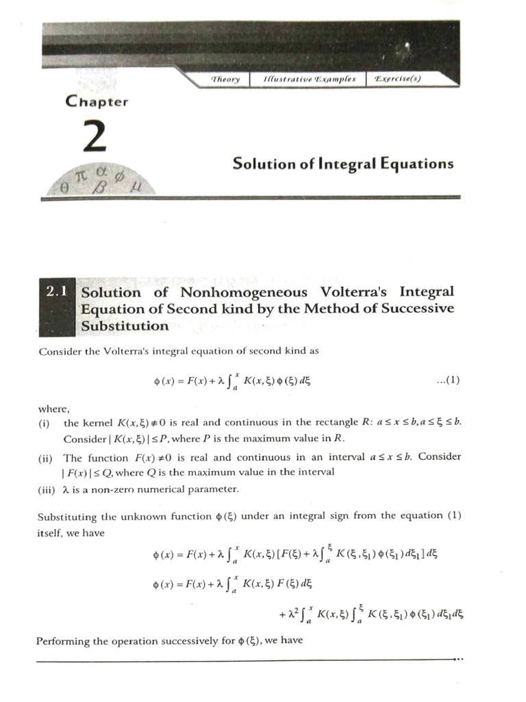 Volterra Integral Equations | PDF | Integral Equation | Teaching Mathematics