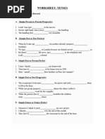 Tenses_Worksheet_Class_10_CBSE | PDF