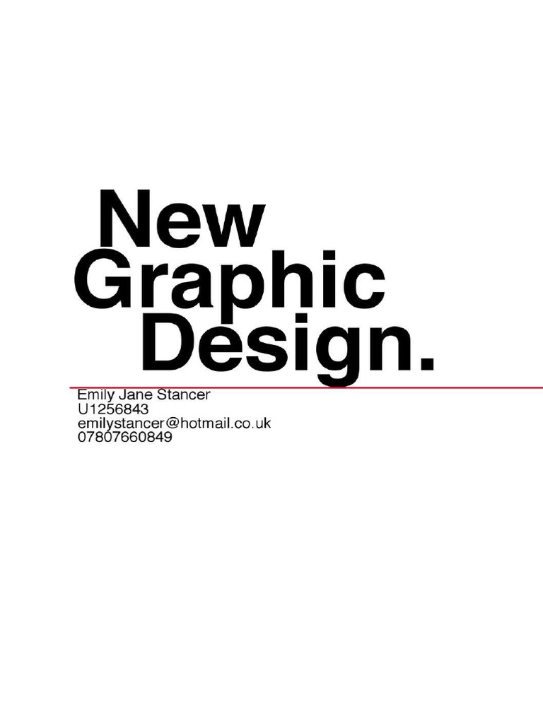 New Graphic Design | PDF