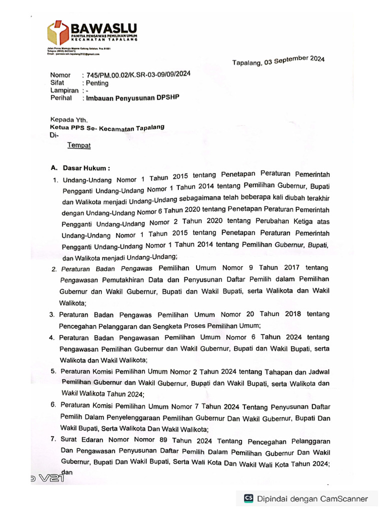 Imbauan Penyusunan DPSHP | PDF