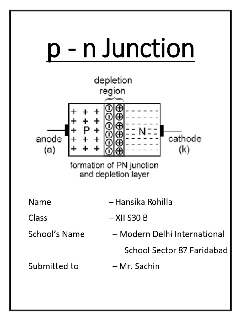 Understanding p-n Junctions in Semiconductors | PDF | P–N Junction ...
