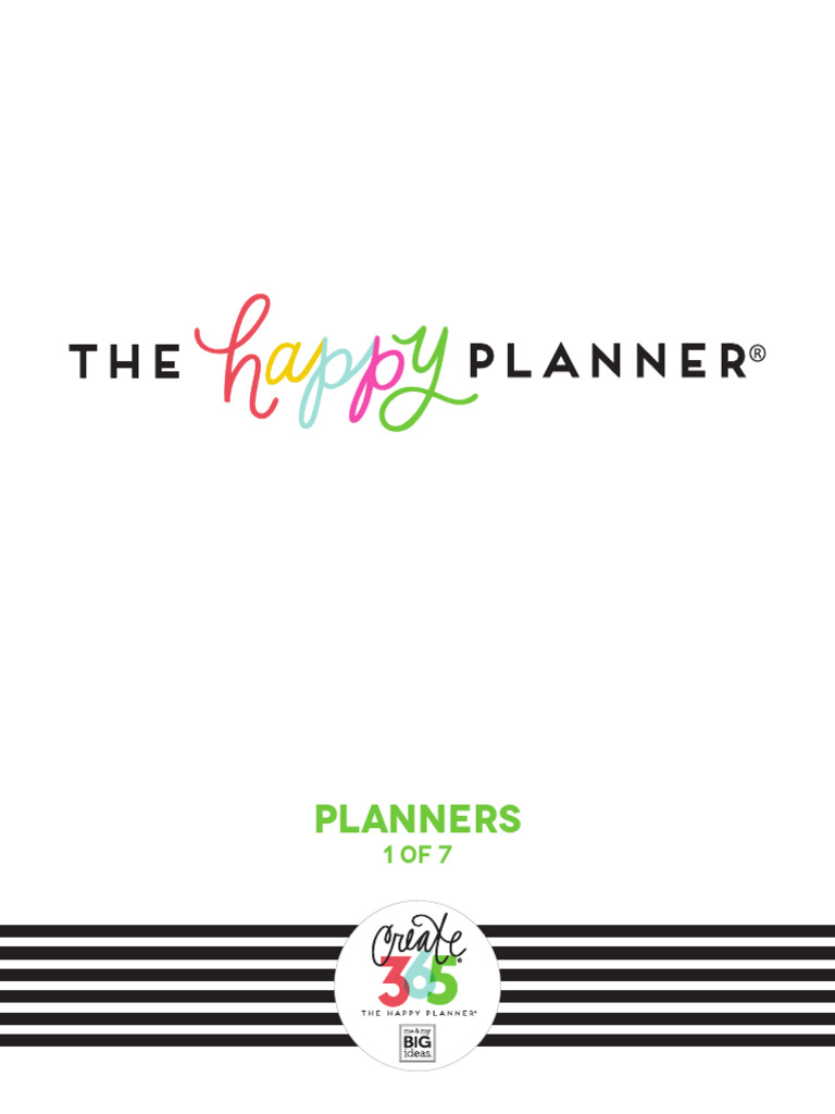 01 - CHA - W2018 - HAPPY PLANNER - Planners | PDF