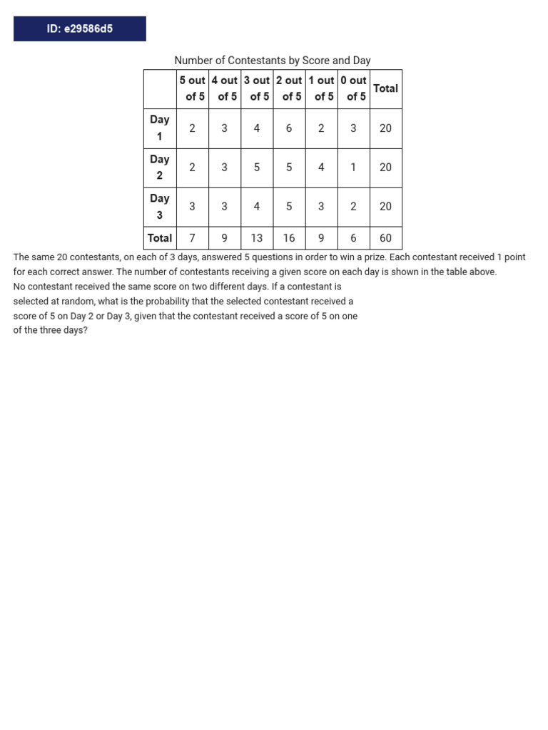 13 - 3 Probability and Conditional Probability HARD NO SOLUTION | PDF ...