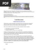 Credit Repair Packet | PDF | Credit History | Credit Bureau