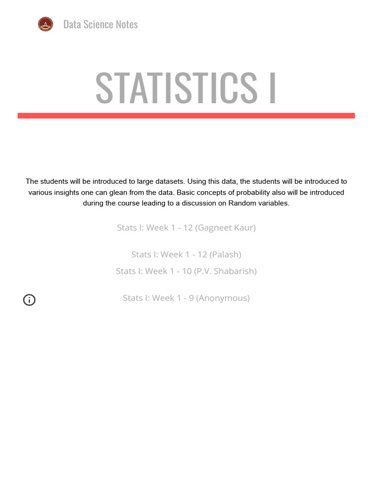 Stat Notes 44 | PDF