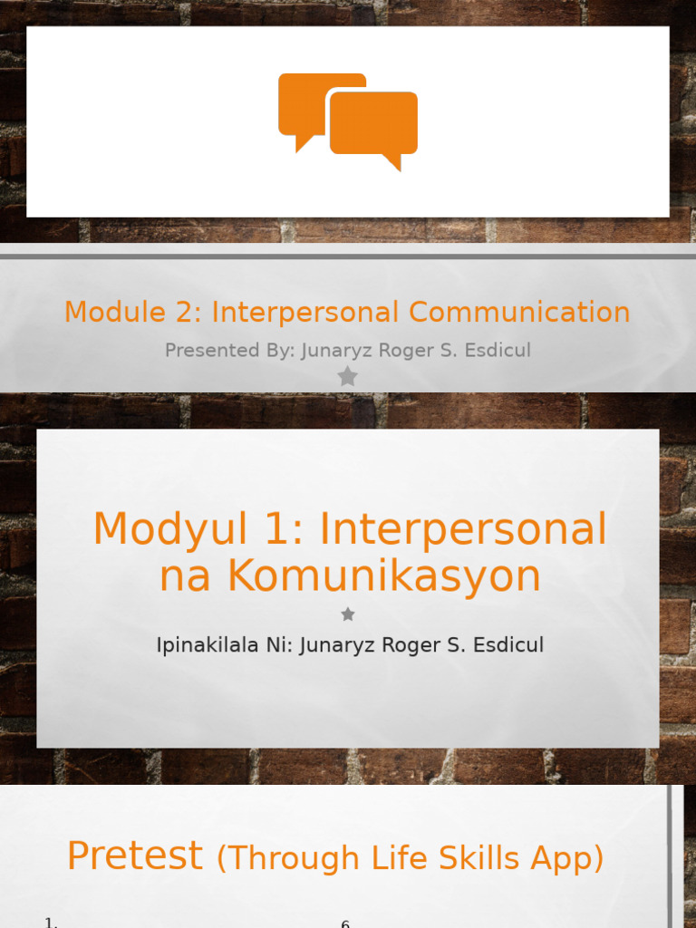 Life Skills Module 2 Output Presentation | PDF