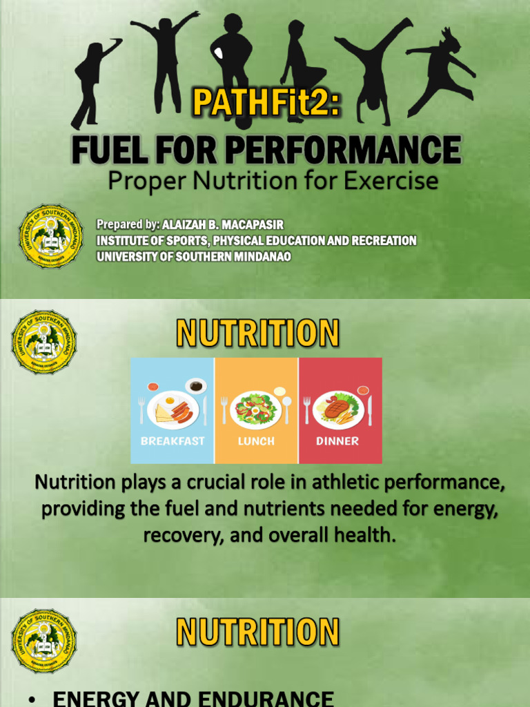 WEE 2 Fuel for Performance PATHFIT 2 | PDF | Nutrients | Dehydration