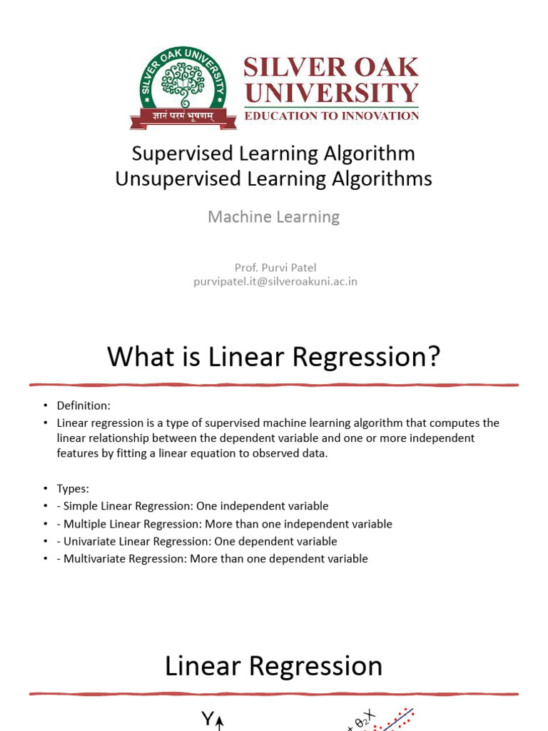 UNIT3 Machine Learning | PDF | Support Vector Machine | Regression Analysis