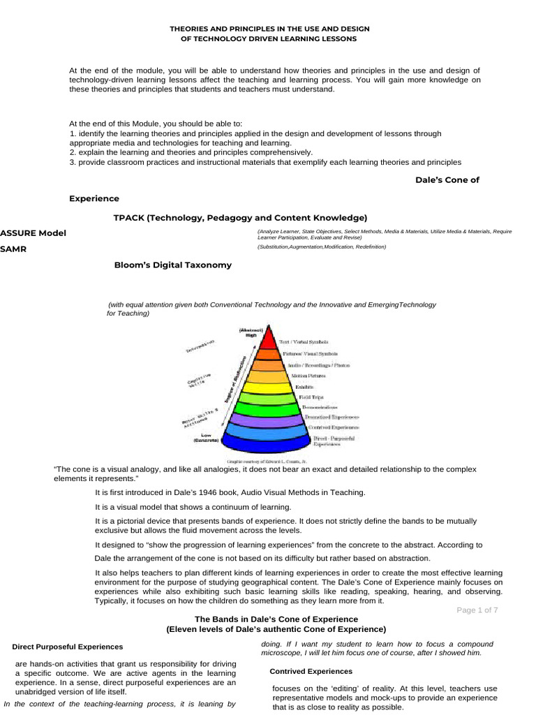 Technology-Driven Learning Theories | PDF | Pedagogy | Learning