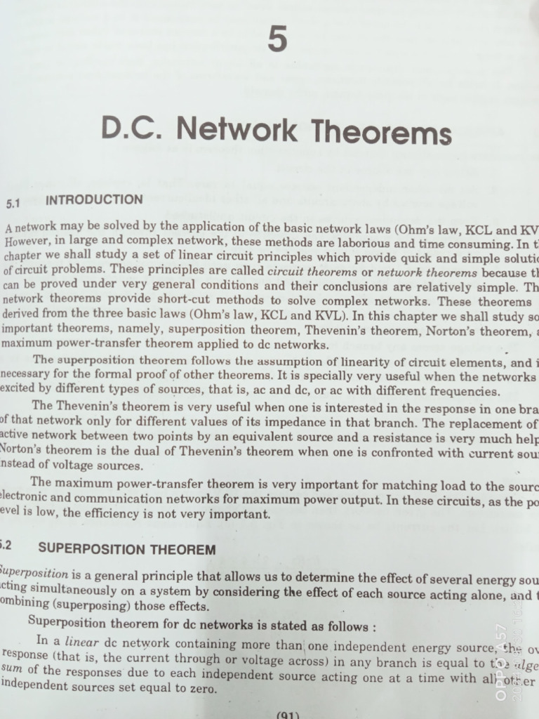 Network Theorems | PDF | Series And Parallel Circuits | Electronic Circuits