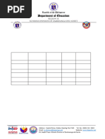 Tabulation Sheet | PDF