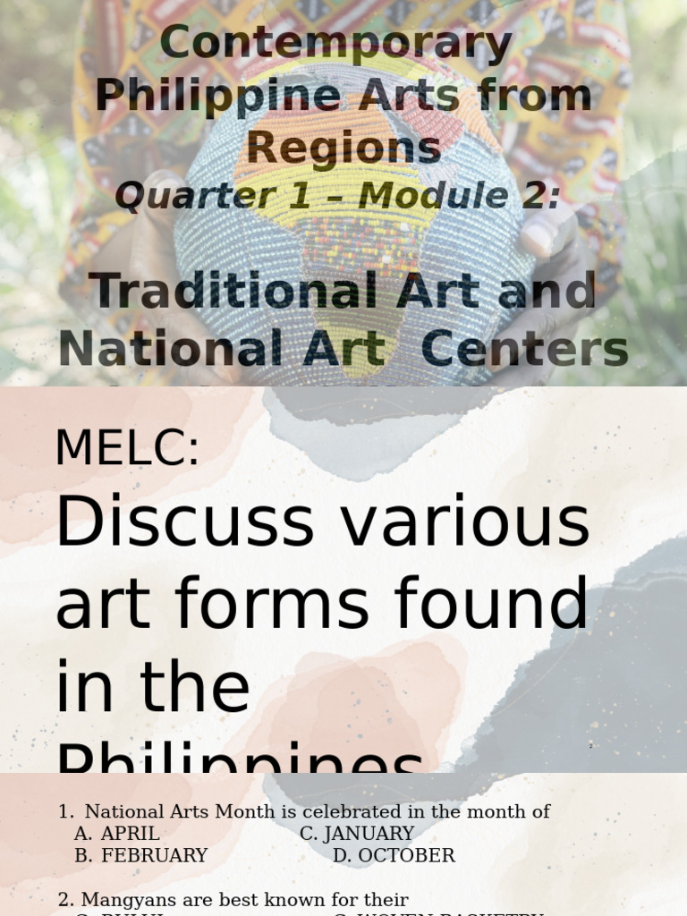 M2 Q1-Contemporary | PDF | Philippines | The Arts