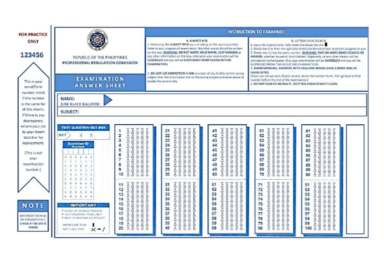 Scantron-Sheet | PDF