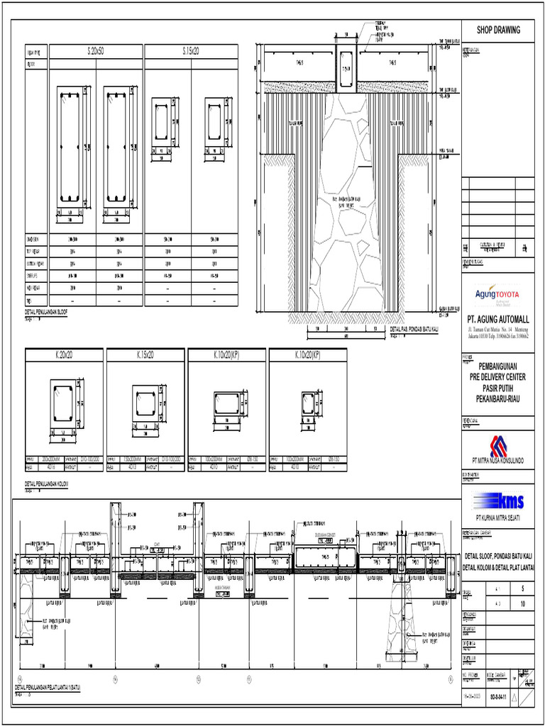 S.20x50 S.15x20: Shop Drawing | PDF