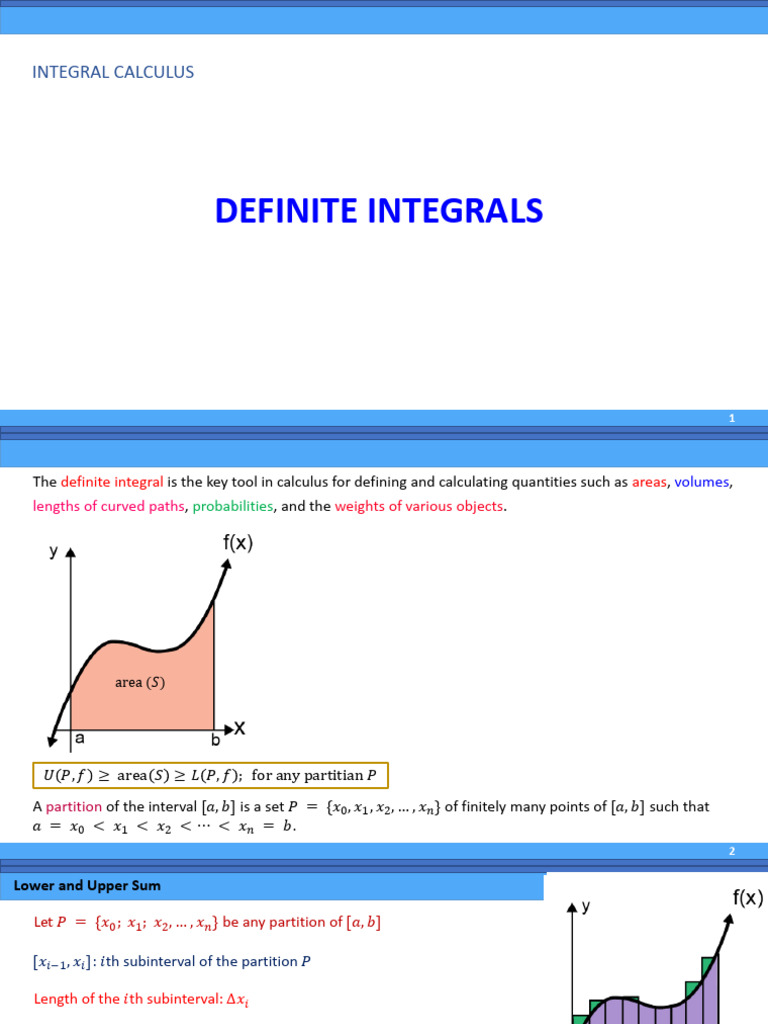integration1 | PDF | Integral | Analysis