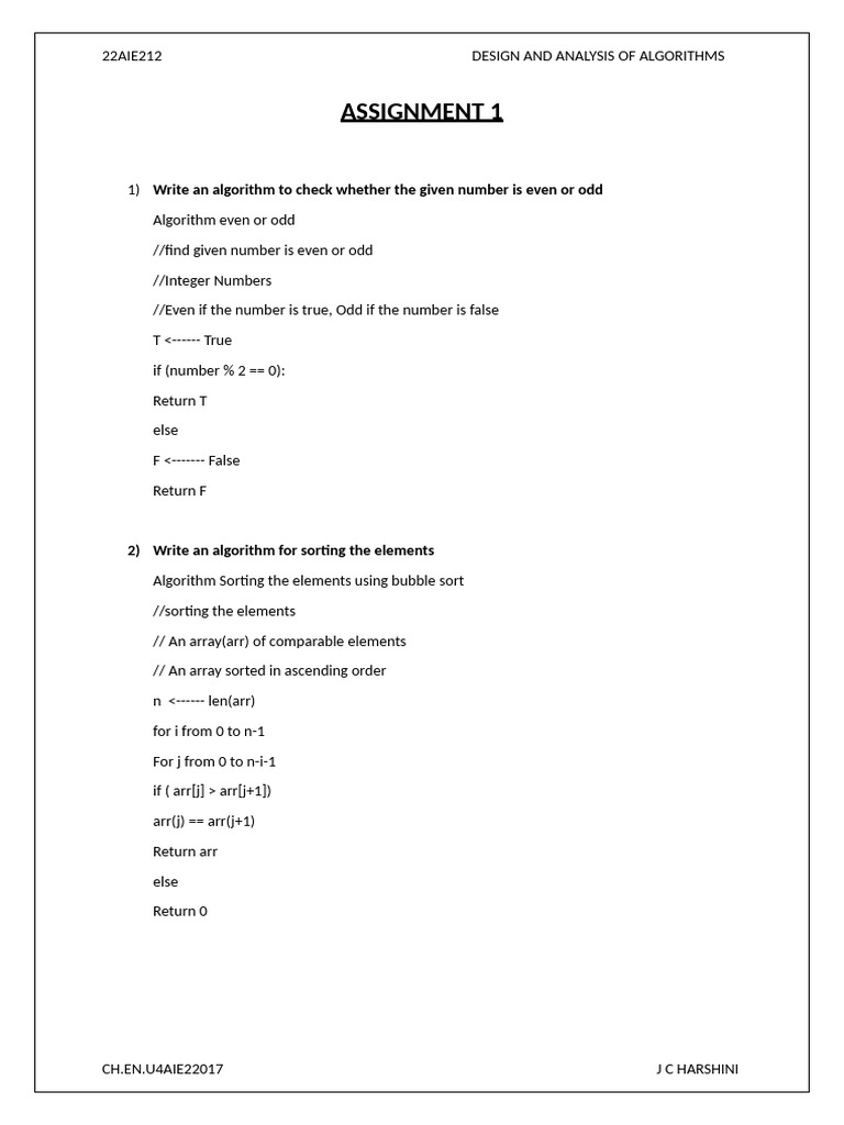 Assignment 1 - CH - EN.U4AIE22017 | PDF | Mathematics | Number Theory
