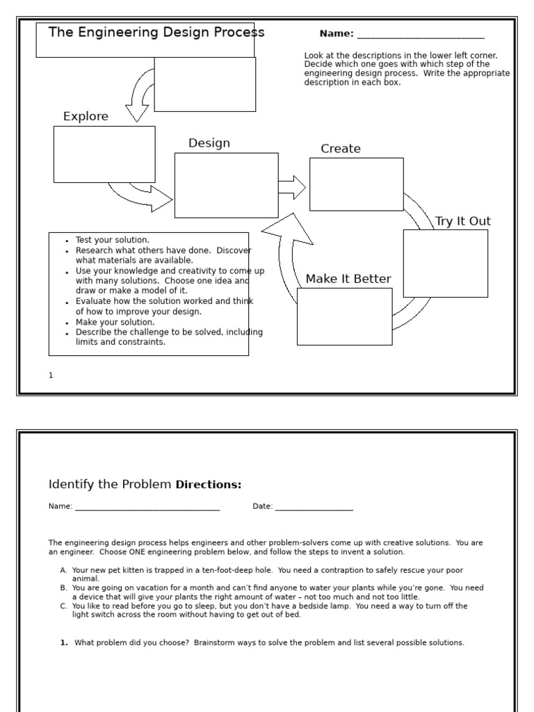 Engineering Worksheet Sample | PDF