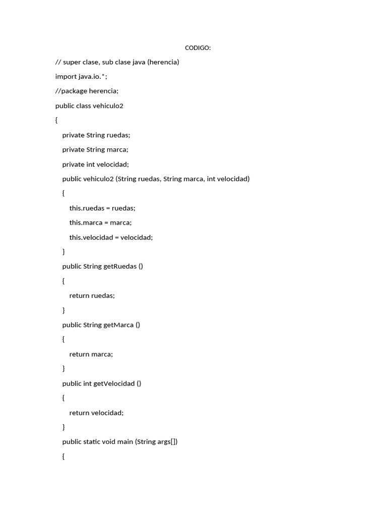 Codigo Super Clase | PDF | Programación de computadoras | Ingeniería de software