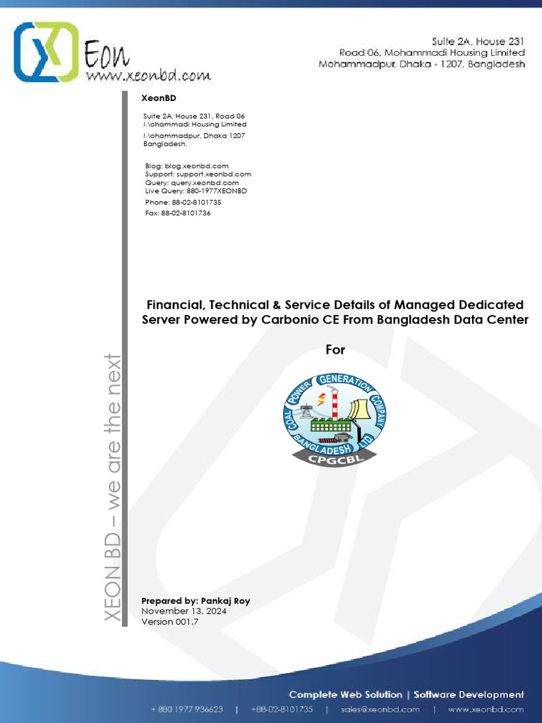 Details of Managed Dedicated Server Powered by Carbonio | PDF | Data Center | Computer Network