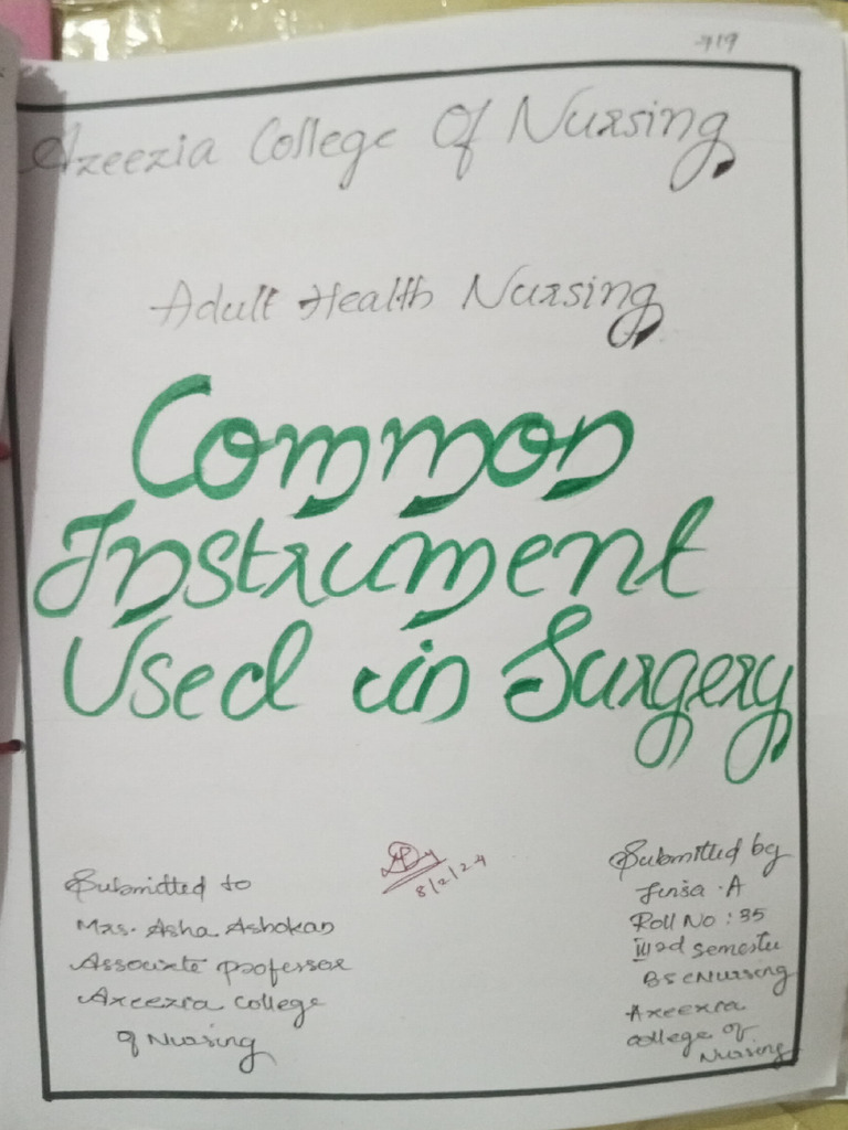 Common Instruments | PDF