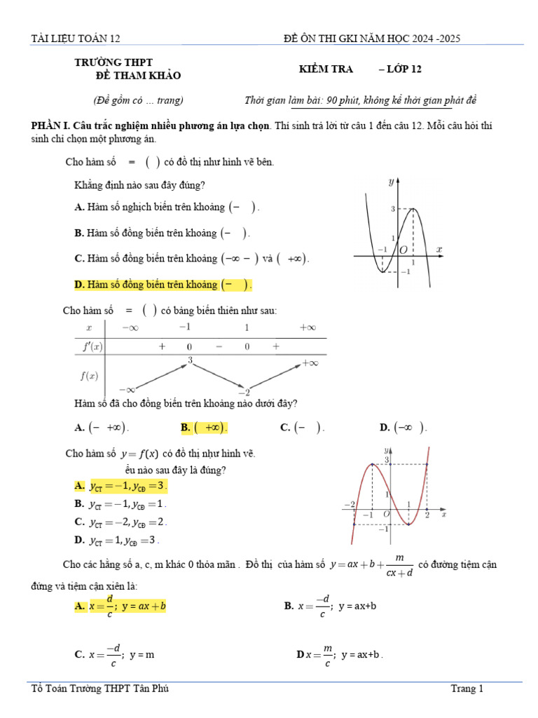 ĐỀ TK GKI_2024_2025 | PDF
