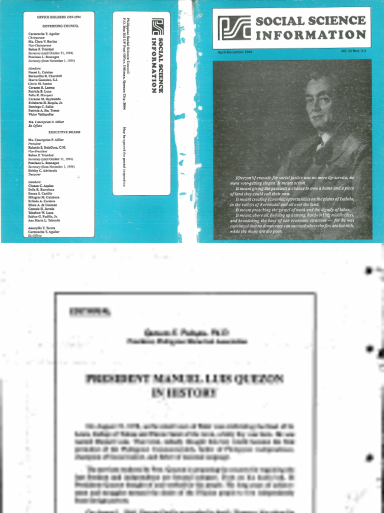 President Manuel Luis Quezon in History | PDF