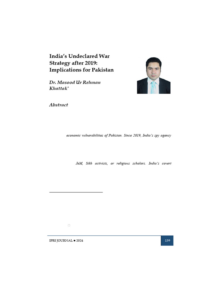 6 Article 6 IPRI Journal XXIV II Dr. Masood Ur Rehman Khattak DEC 30 ...