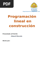 Programa de Erogaciones de Obra | PDF