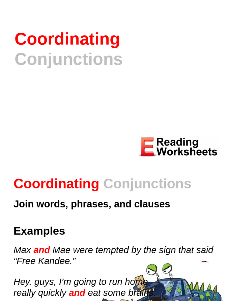 Coordinating Conjunctions | PDF