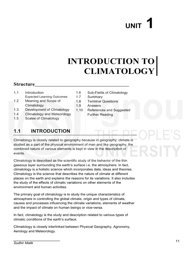 Climatology: Introduction | PDF | Climatology | Meteorology