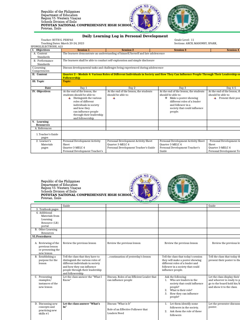 dll-perdev-2022-2023-week-5-march-20-24-2023-Copy | PDF | Education Theory | Intelligence