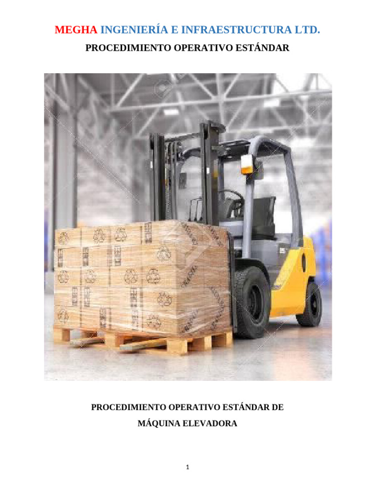 SOP de Fork | PDF | Máquina elevadora | Transporte