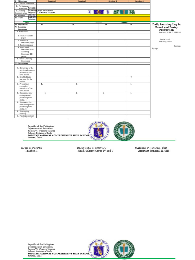 DLL Perdev 2022 2023 Week 1 | PDF | Teaching | Behavior Modification