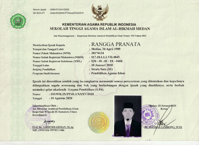 Ijazah S1 | PDF