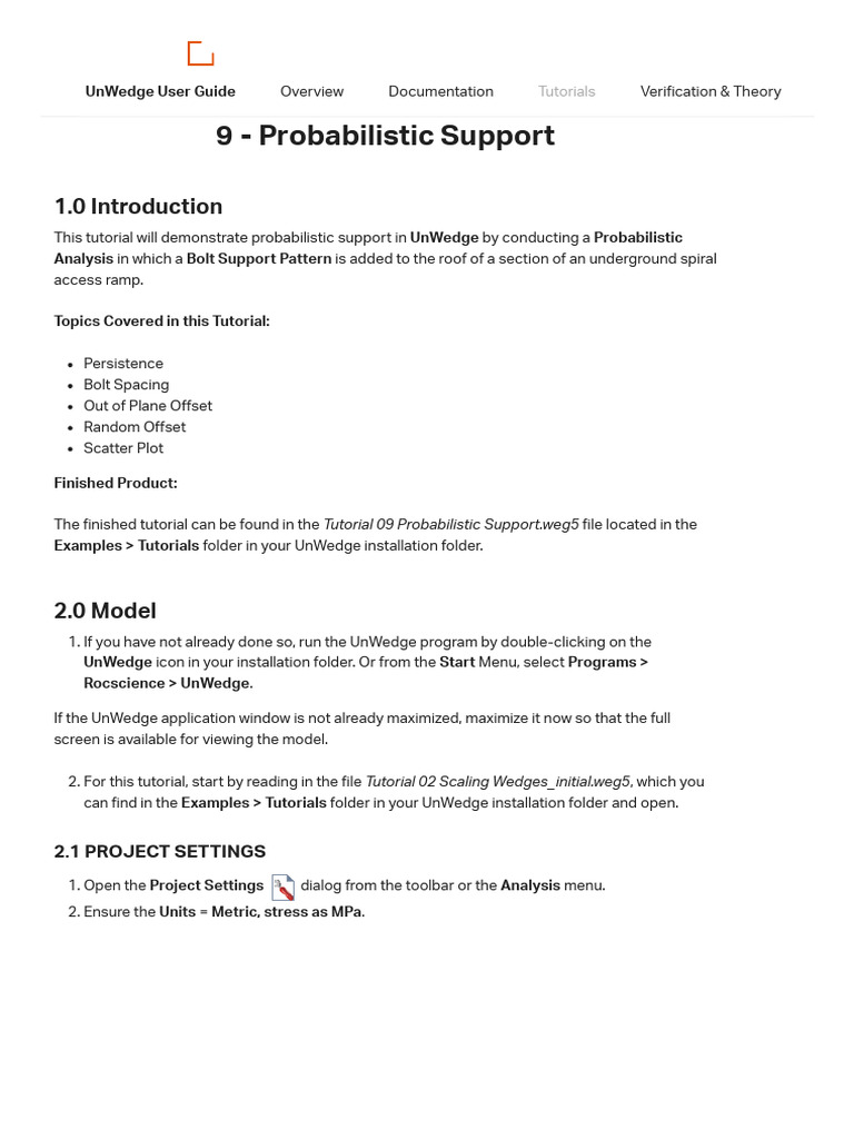 UnWedge Tutorials - 9 - Probabilistic Support | PDF | Statistics | Probability Theory