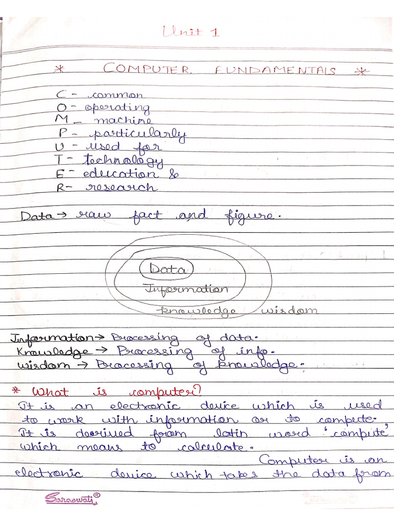 Fundamental Unit 1 | PDF