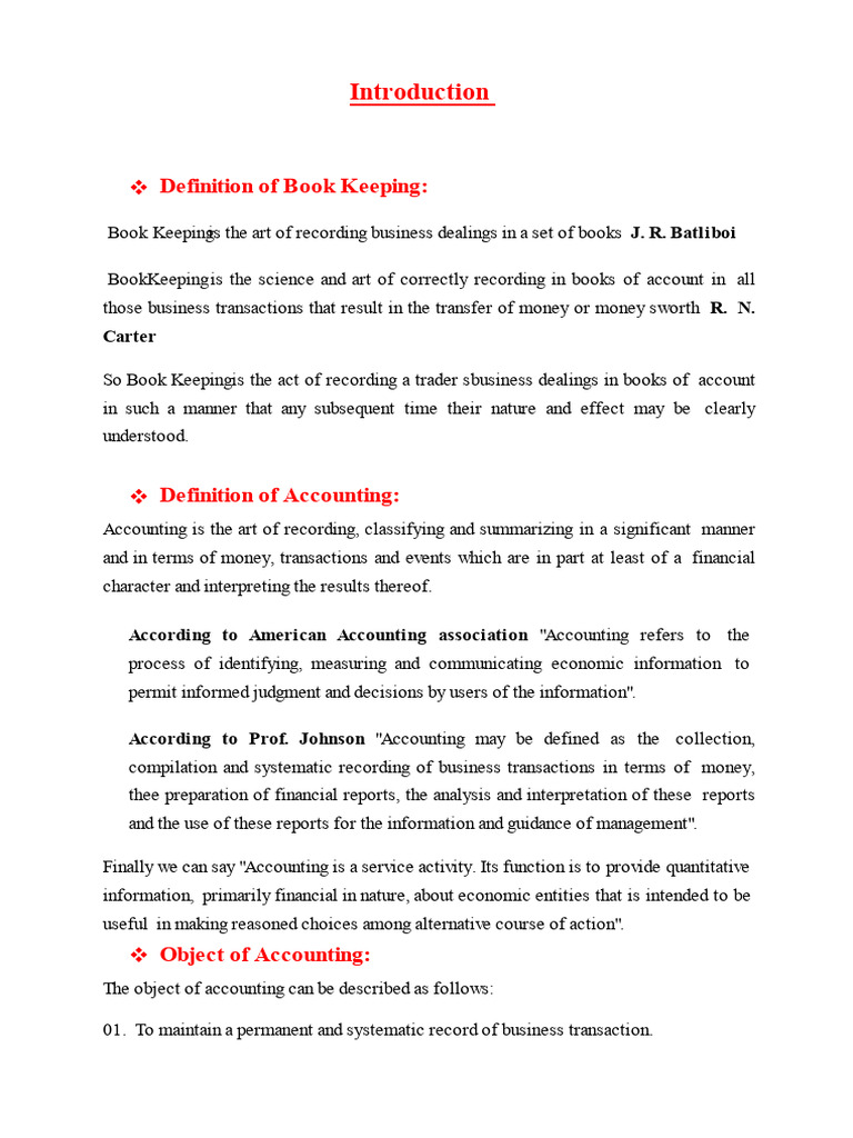 Introduction-Theory | PDF | Debits And Credits | Bookkeeping Introduction-Theory | PDF | Debits And Credits | Bookkeeping