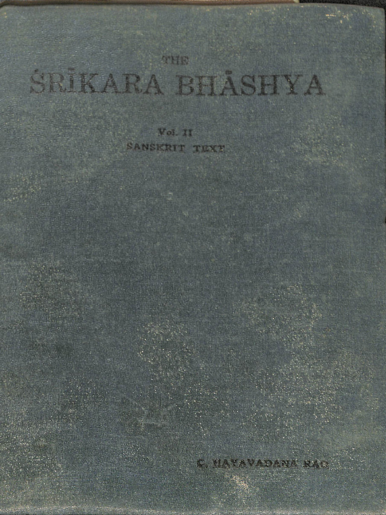 The Srikara Bhashya Vol 2 | PDF
