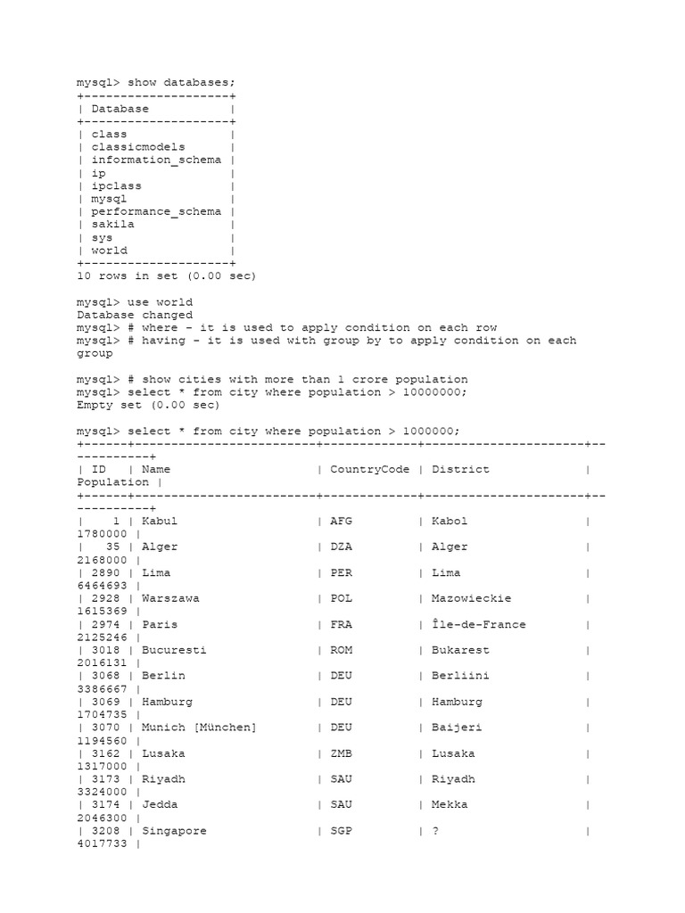 Groupby-Having-Like-And-Or CSV Questions | PDF | Information Retrieval | Data