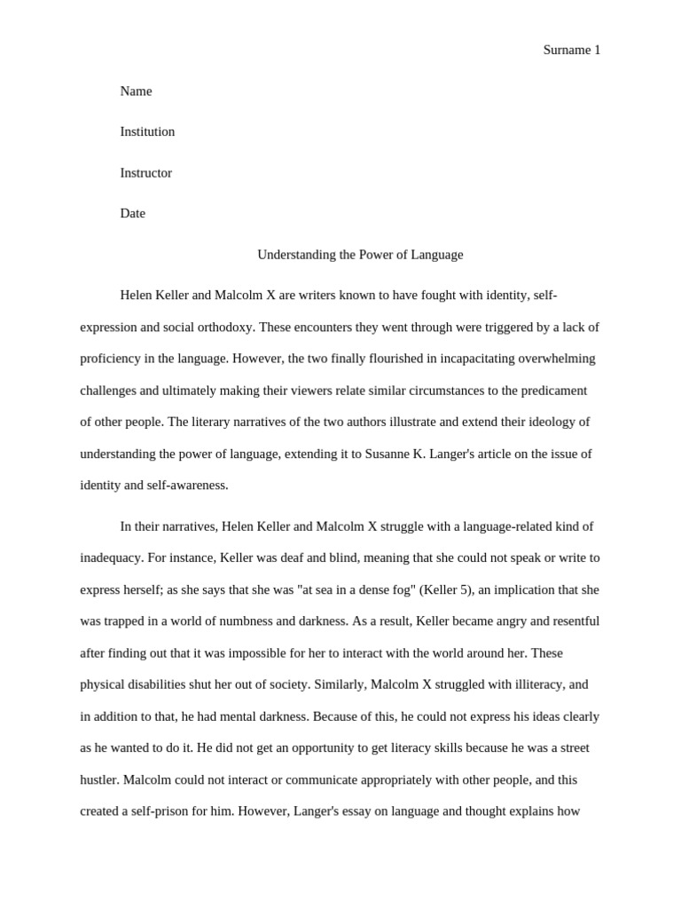 Understanding The Power of Language | PDF | Mind | Literacy