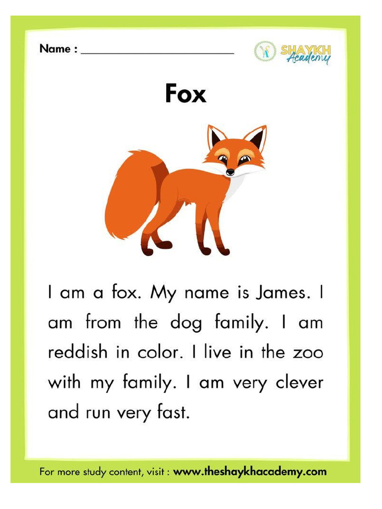 READING FOX | PDF