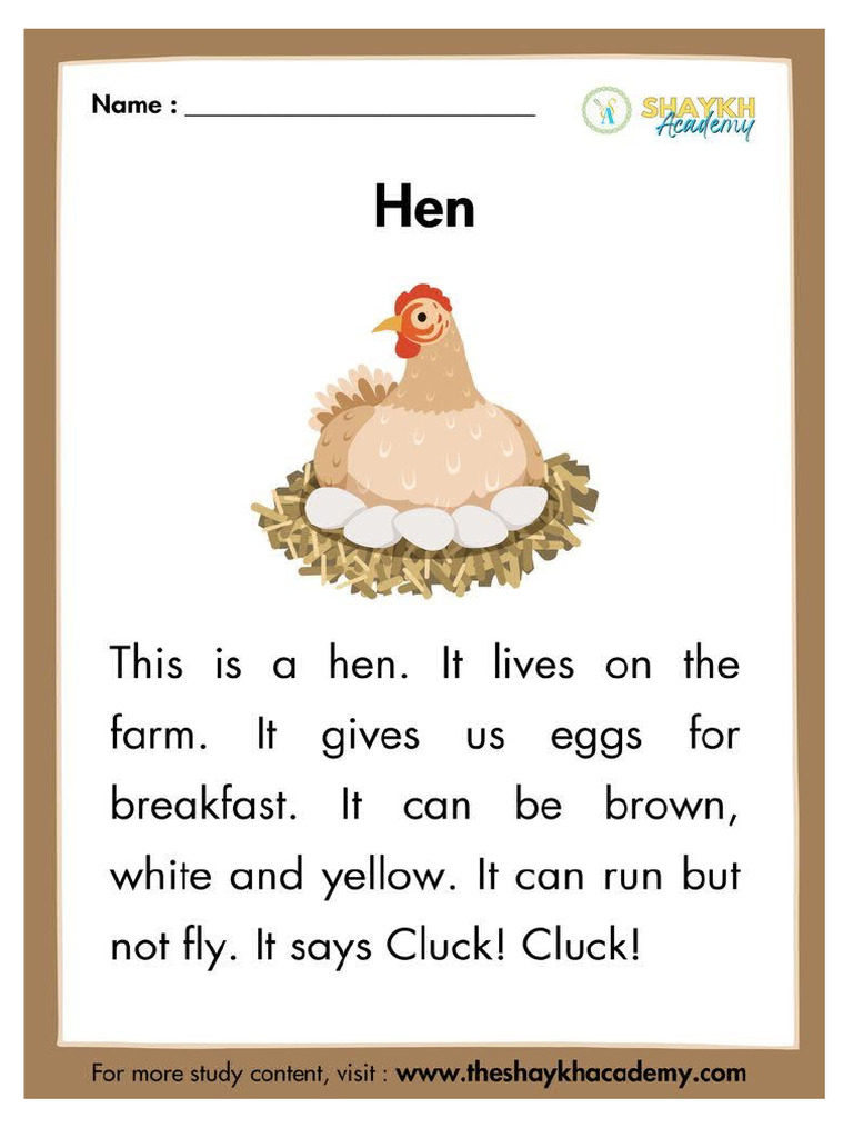 Reading Hen | PDF