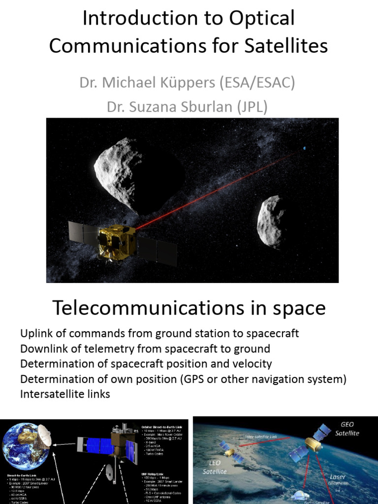 Optical Communications in Satellites | PDF | Outer Space | Spaceflight