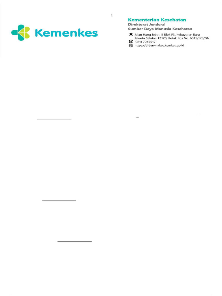 Surat Pemberitahuan Usulan RS TMT 1 Maret 2025 | PDF