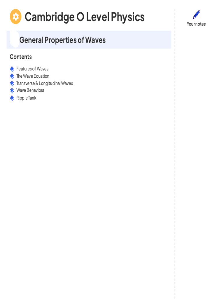 Physics1 | PDF | Waves | Refraction