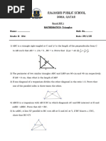 6.triangles PYQs | PDF | Triangle | Elementary Mathematics
