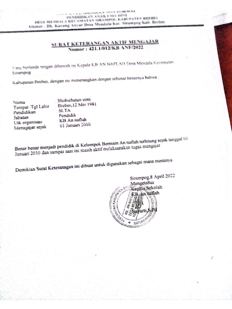 Aktif Mengajr Bu Ismi | PDF