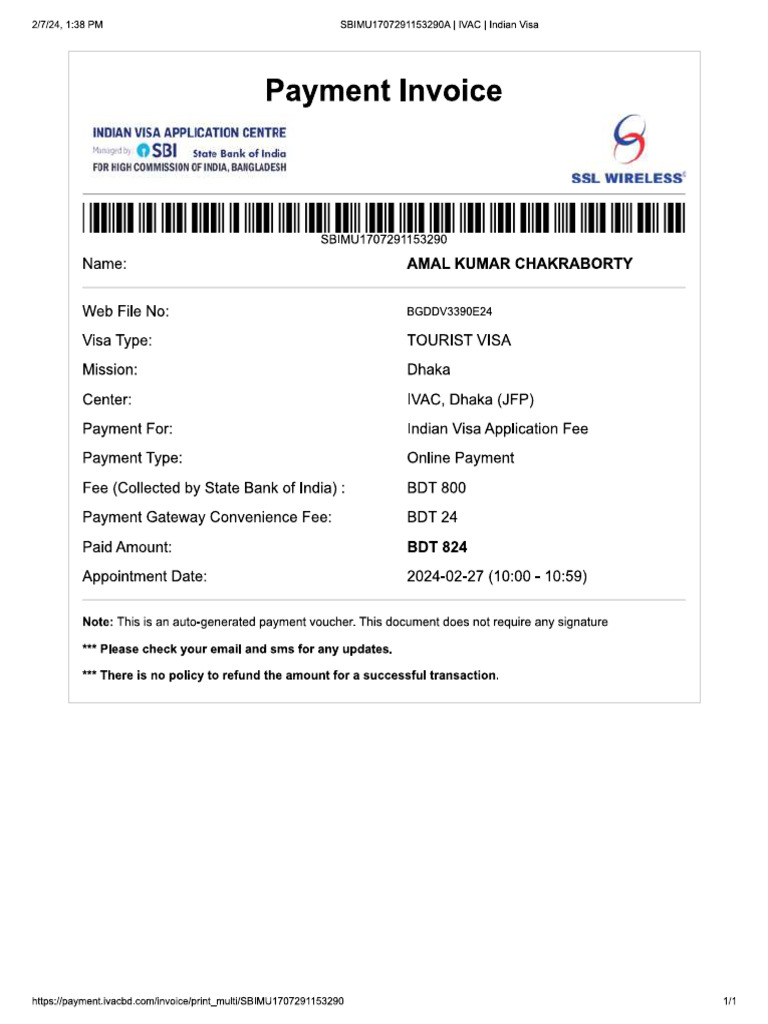 Payment Invoice | PDF